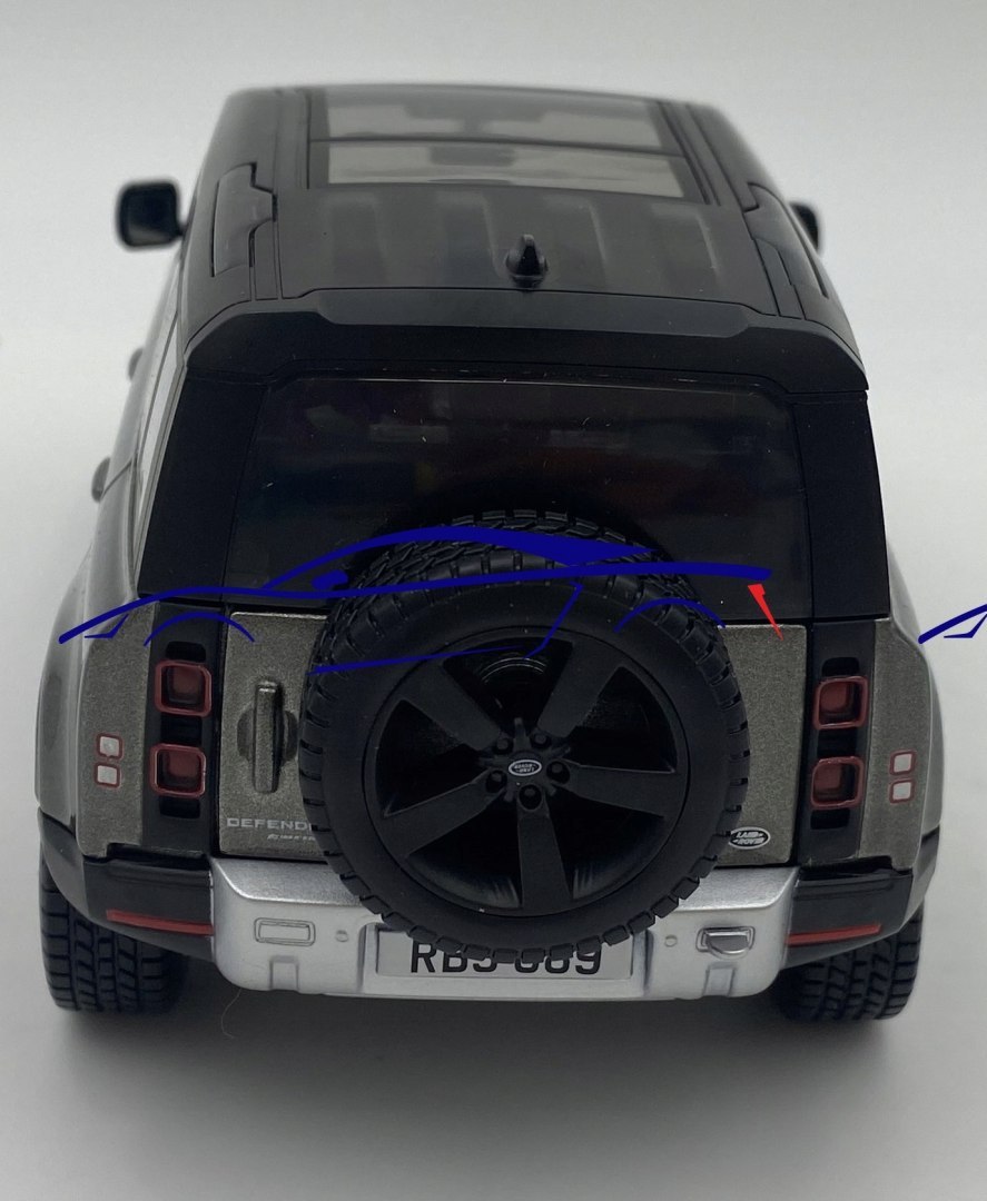 Land Rover Defender 2022 1:24 grey Bburago 21101 > Bburago